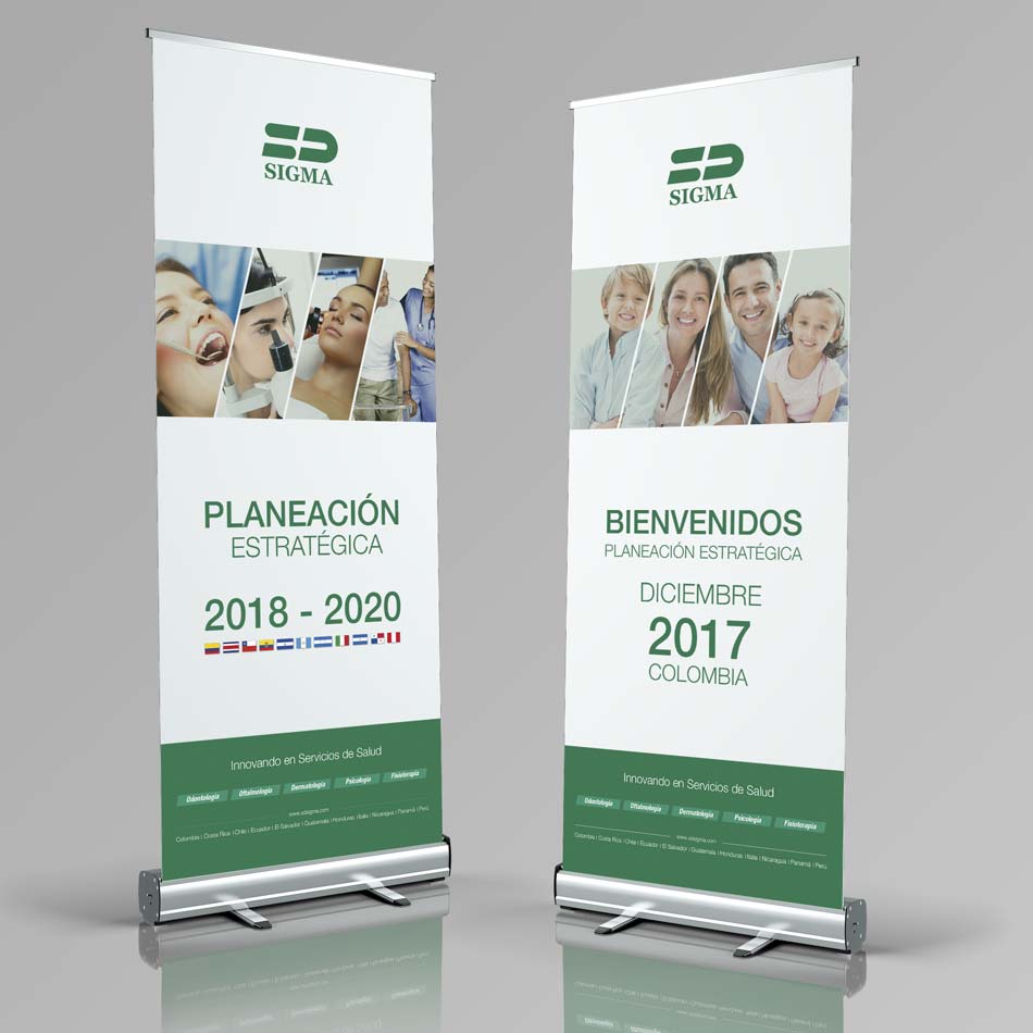 Pendón Roll Up - Imprenta Online Colombia, impresión digital a domicilio